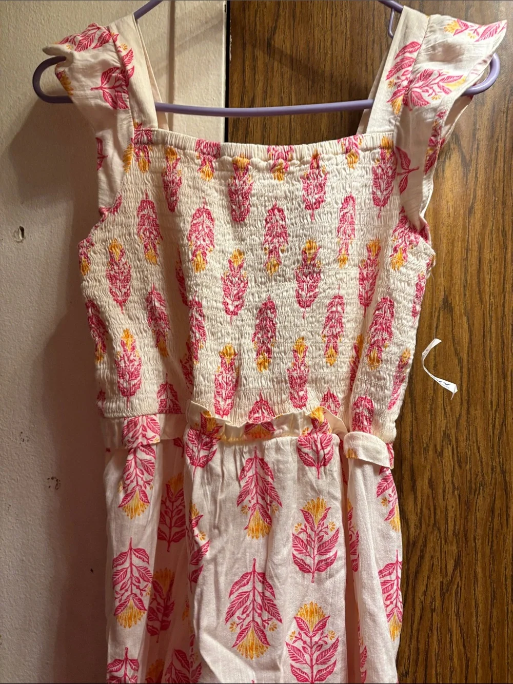 Old Navy | Dresses | Old Navy Pink And Yellow Floral Smocked Sundress ...